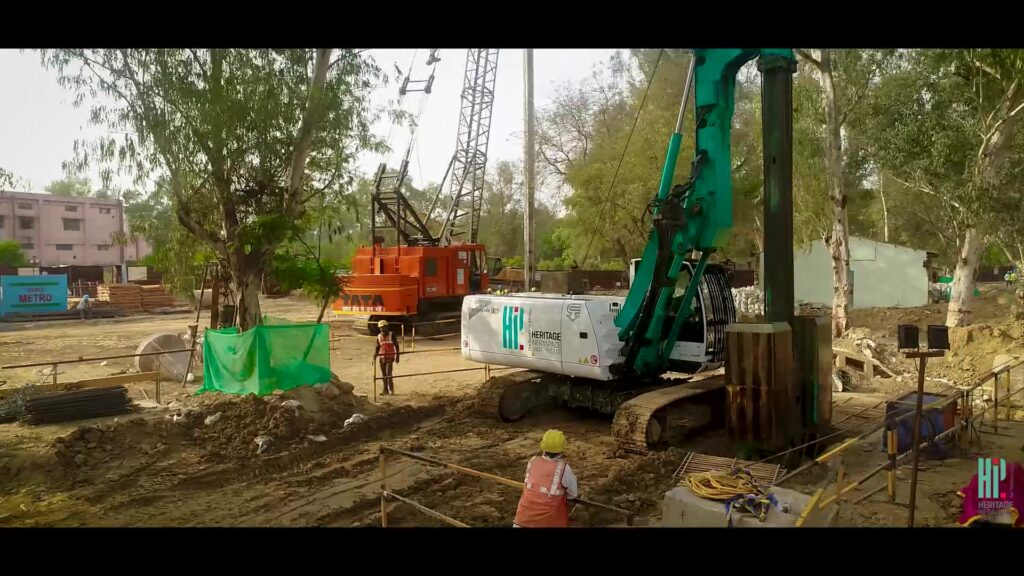 Case study on HIPL's diaphragm wall project with Delhi Metro